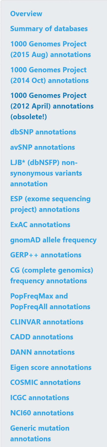 使用ANNOVAR 对Variants进行功能注释 Annotation POST-GWAS analysis – GWASLab – GWAS实验室